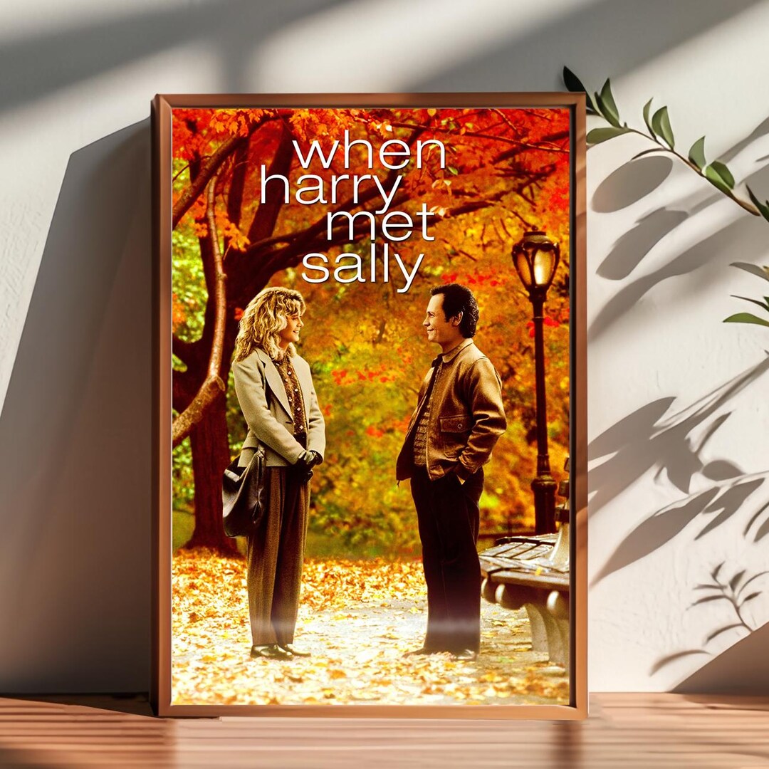 When Harry Met Sally Movie Poster: Handmade Canvas Wall Art - Etsy