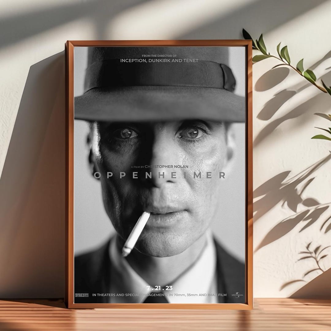 Oppenheimer Movie Poster, Cillian Murphy Print, Wall Art Decor - Etsy UK