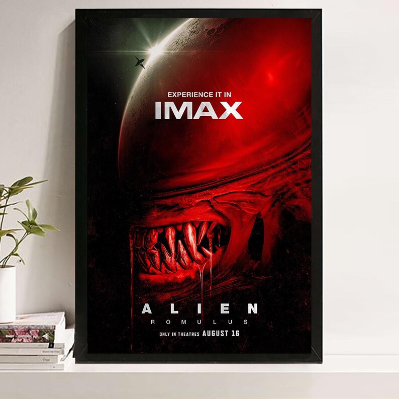 Alien Romulus Movie Poster: Handmade Canvas Wall Art - Etsy