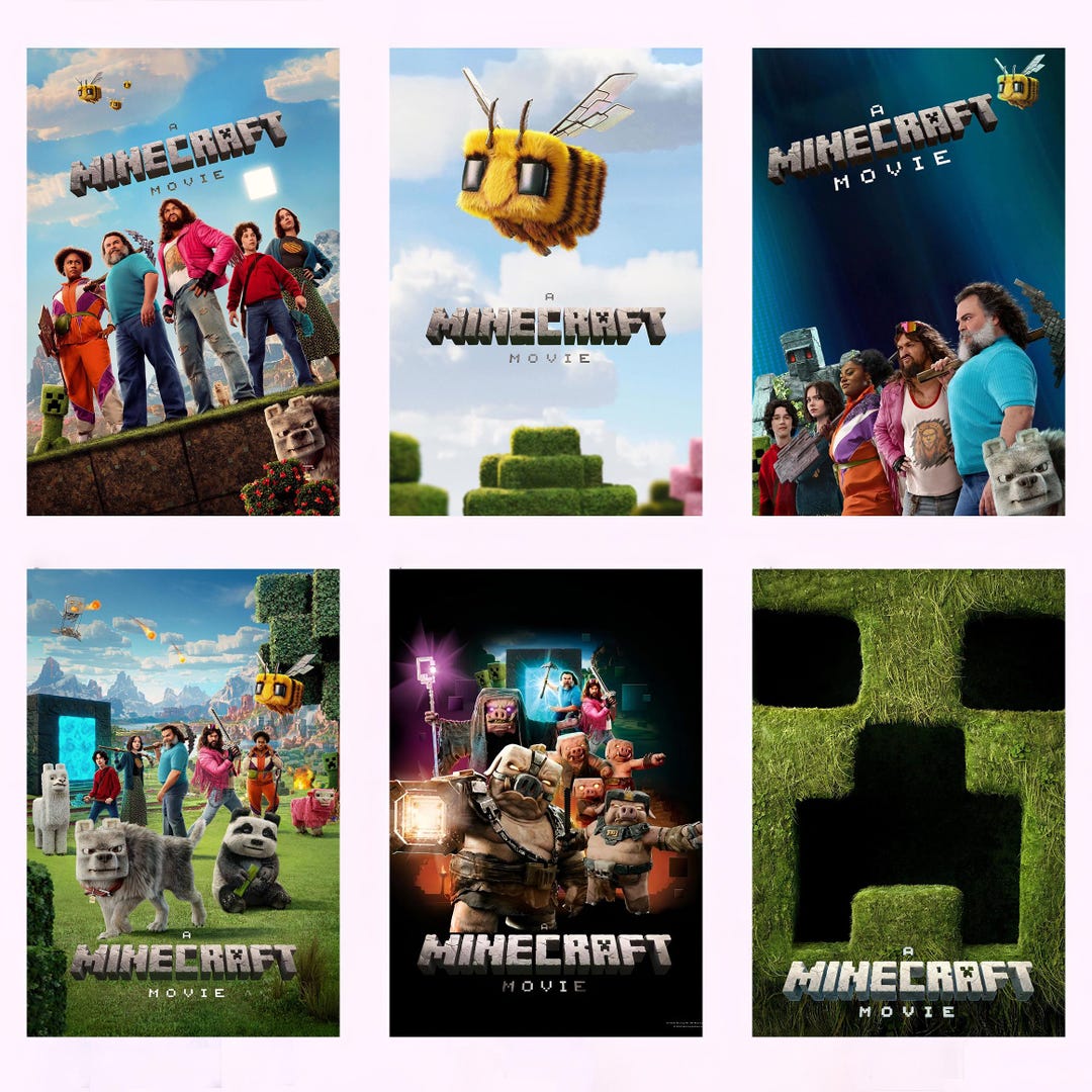 A Minecraft Movie Poster,room Decor,poster for Gifts,home Decor,wall ...