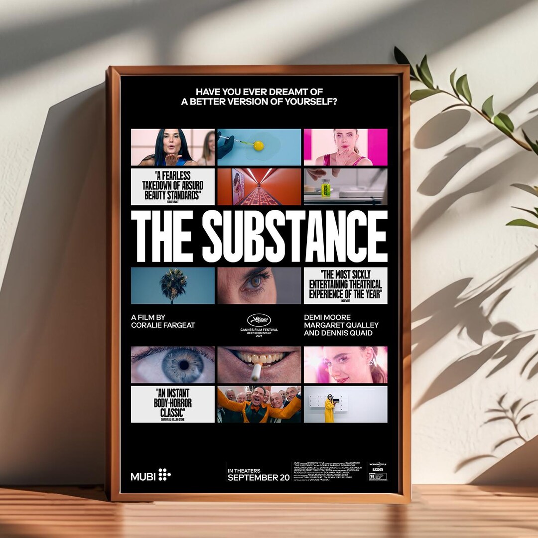 The Substance Movie Poster,room Decor,poster for Gifts,home Decor,wall ...