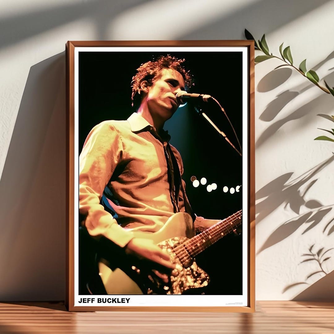 Jeff Buckley Concert Poster: Handmade Canvas Wall Art - Etsy UK