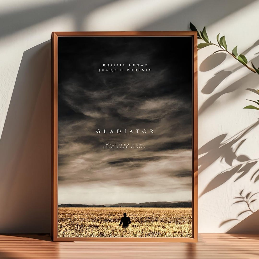 Gladiator Movie Poster: Handmade Canvas Wall Art - Etsy New Zealand