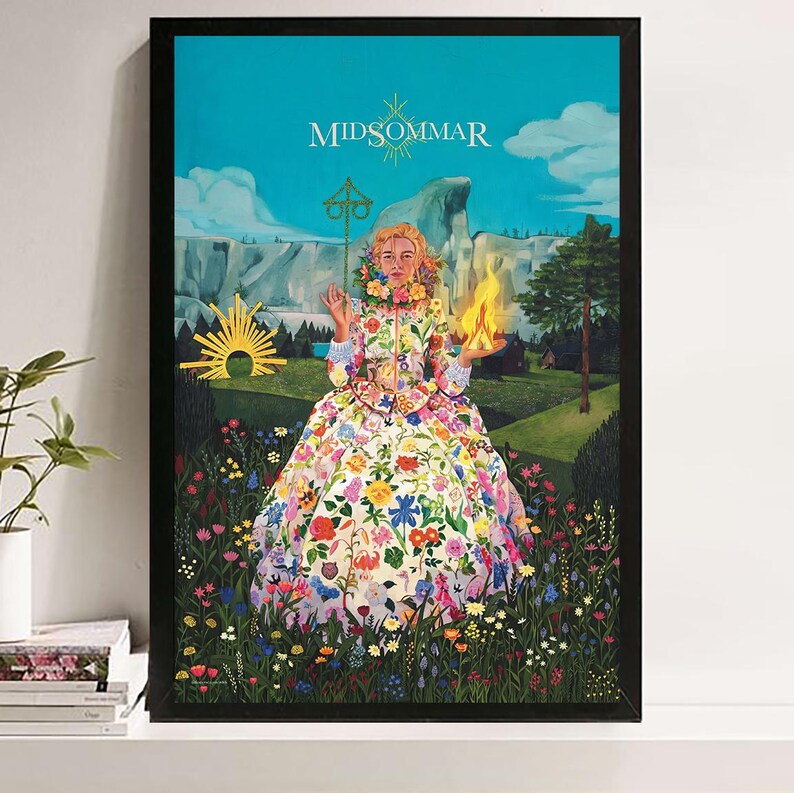 Midsommar Movie Poster: Handmade Canvas Wall Art - Etsy