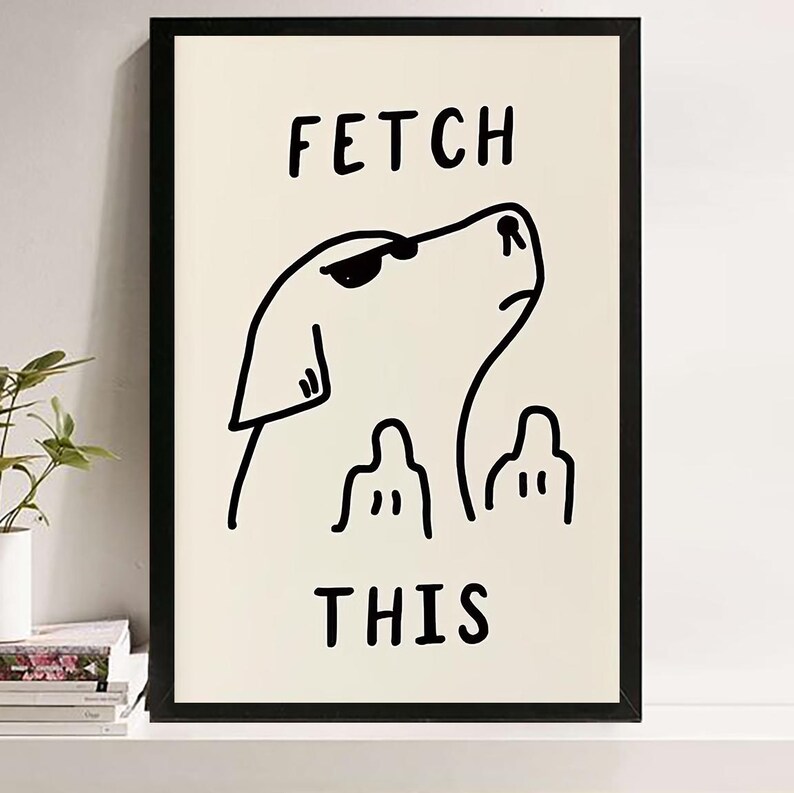 Fetch This Dog Movie Poster: High-definition Canvas Wall Art - Etsy