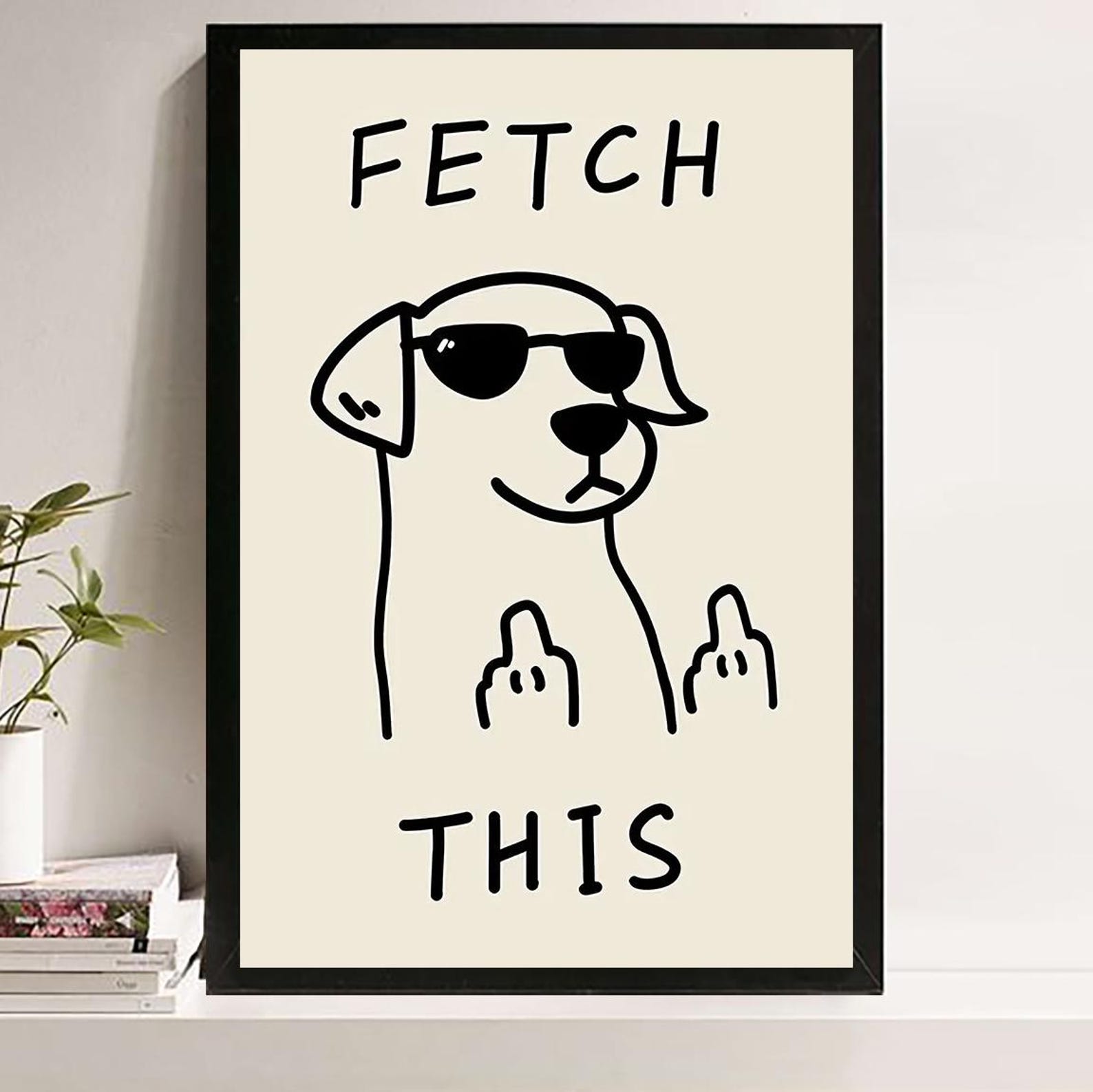 Fetch This Dog Movie Poster: High-definition Canvas Wall Art - Etsy