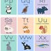 Rainbow Pastel Animal Alphabet Flashcards - Etsy