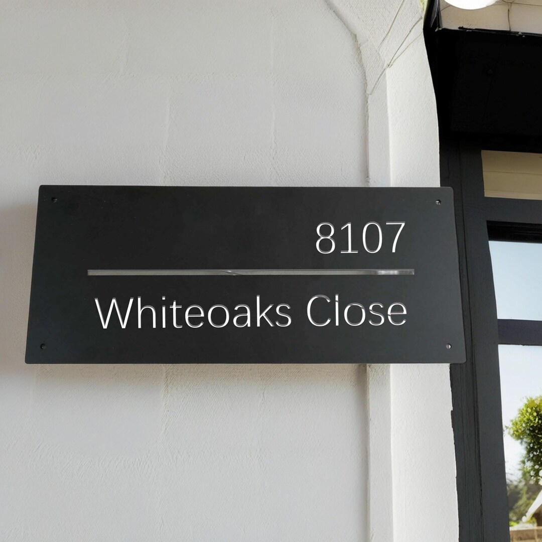 Personalized Modern House Number Sign,house Wall Plaques,precision ...