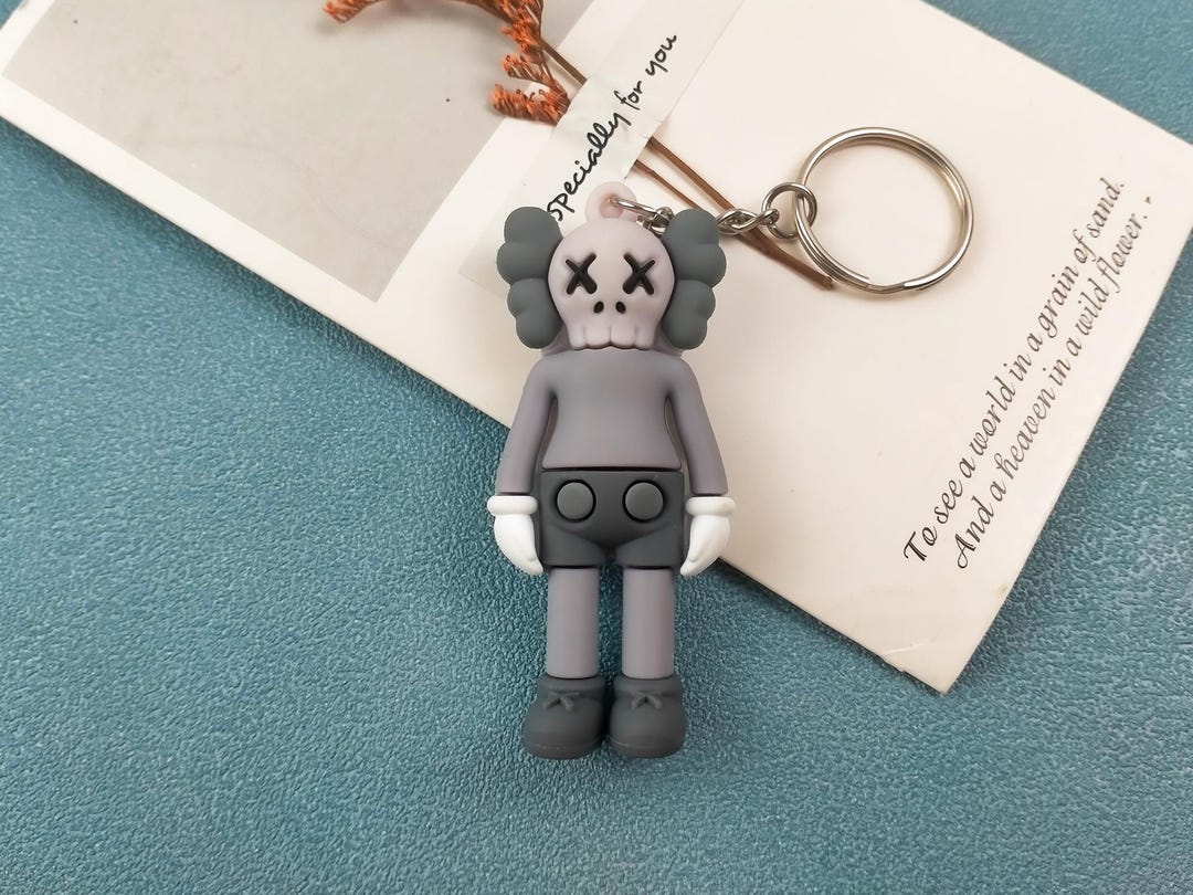 Kaws Keychains kaws Mini Silicone Keychain-backpack Charms-six Colors ...