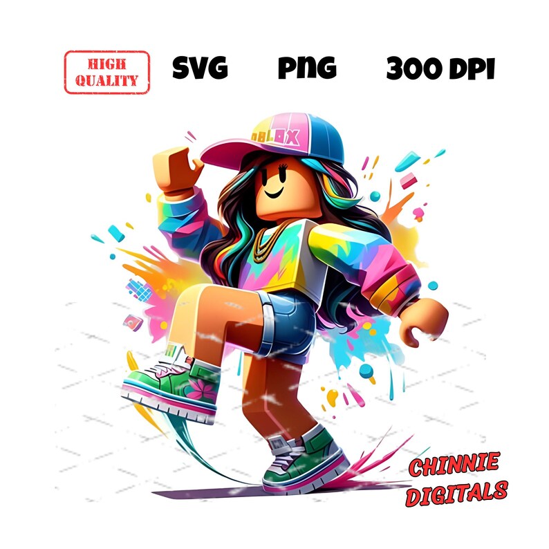 Roblox Png, Roblox Png Girl, Roblox Clipart, Digital Download, Png and ...