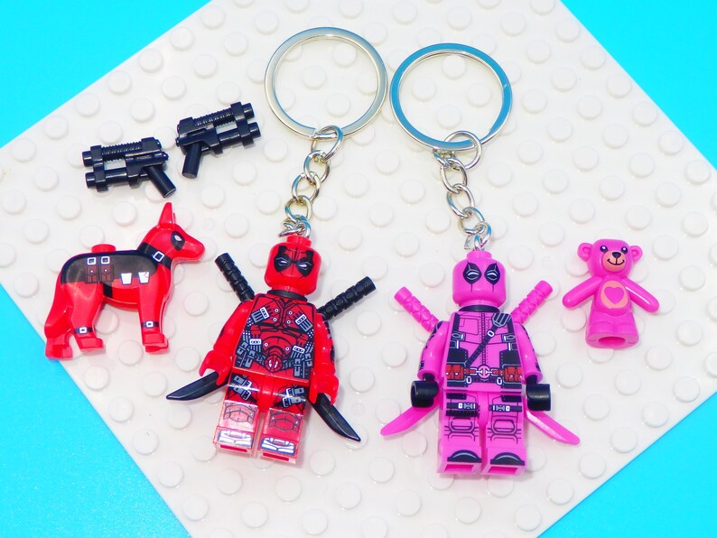 Deadpool 3D Minifigure Keychain Key Ring Car Key House Key Accessory - Etsy