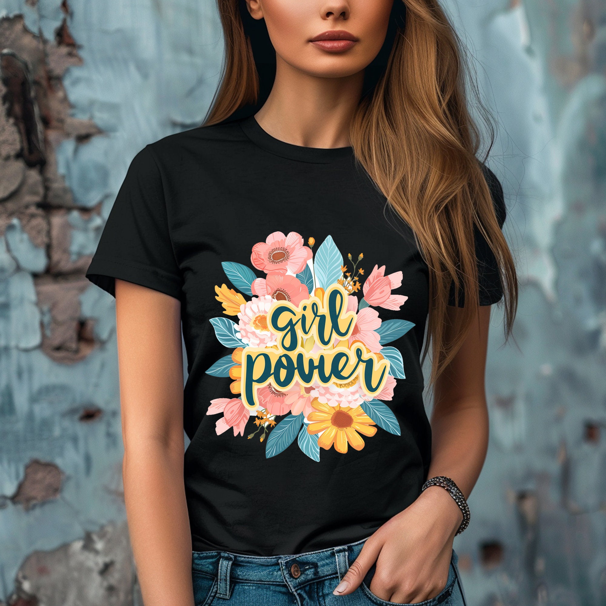Girl Power Png Positive Quotes Png Trendy Shirt Quote Girls Rule the ...