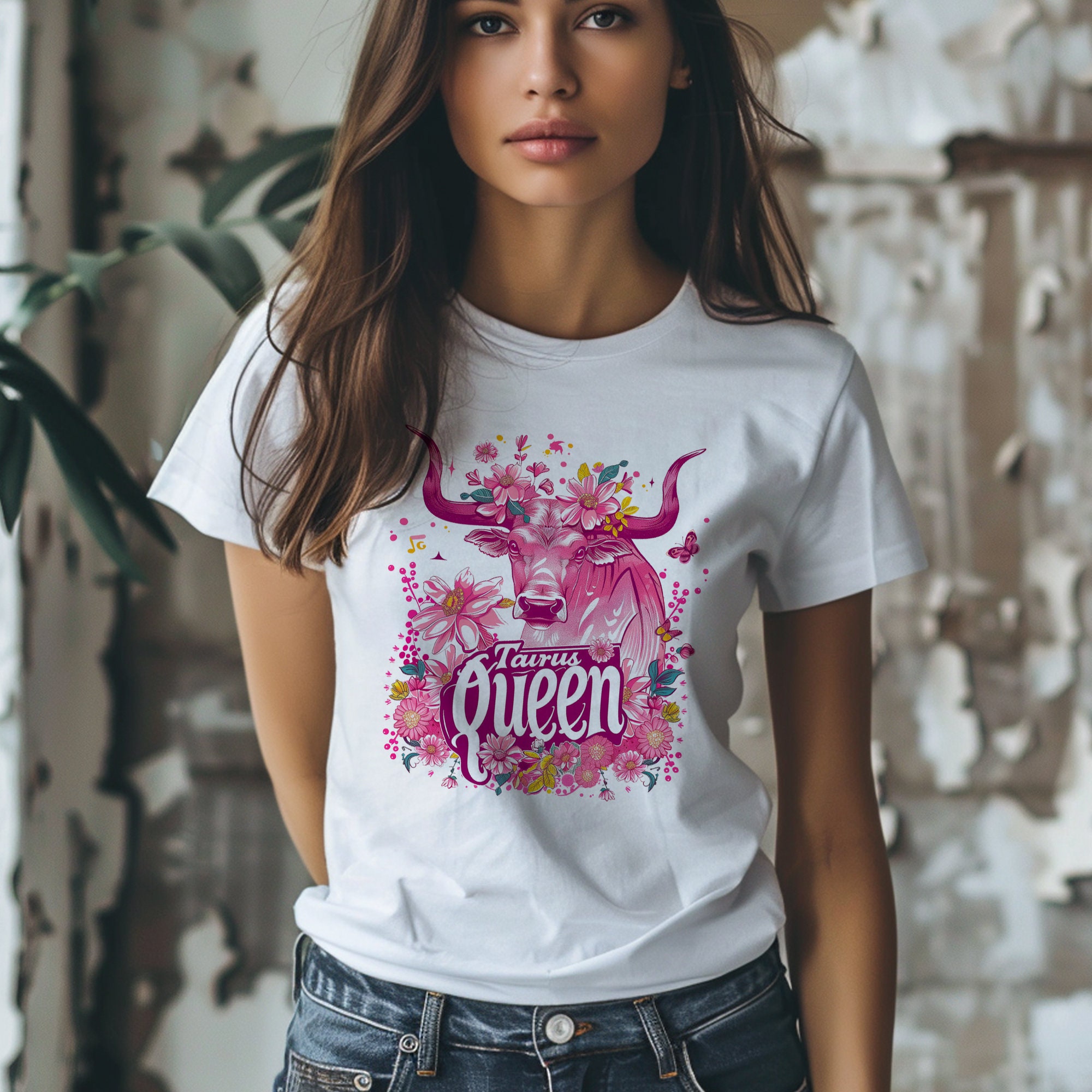 Taurus Queen Png, Taurus Png, Sublimation PNG File, Pink Taurus T Shirt ...