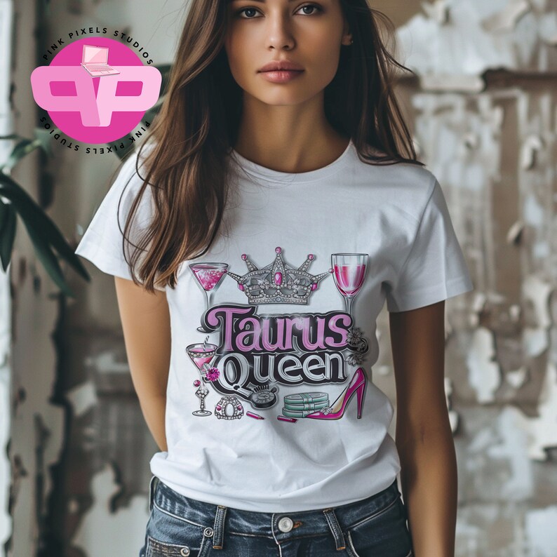Taurus QUEEN Png Zodiac Png Print File Sublimation Design Horoscope Png ...
