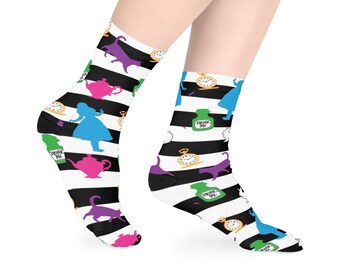 Alice in Wonderland Socks - Etsy