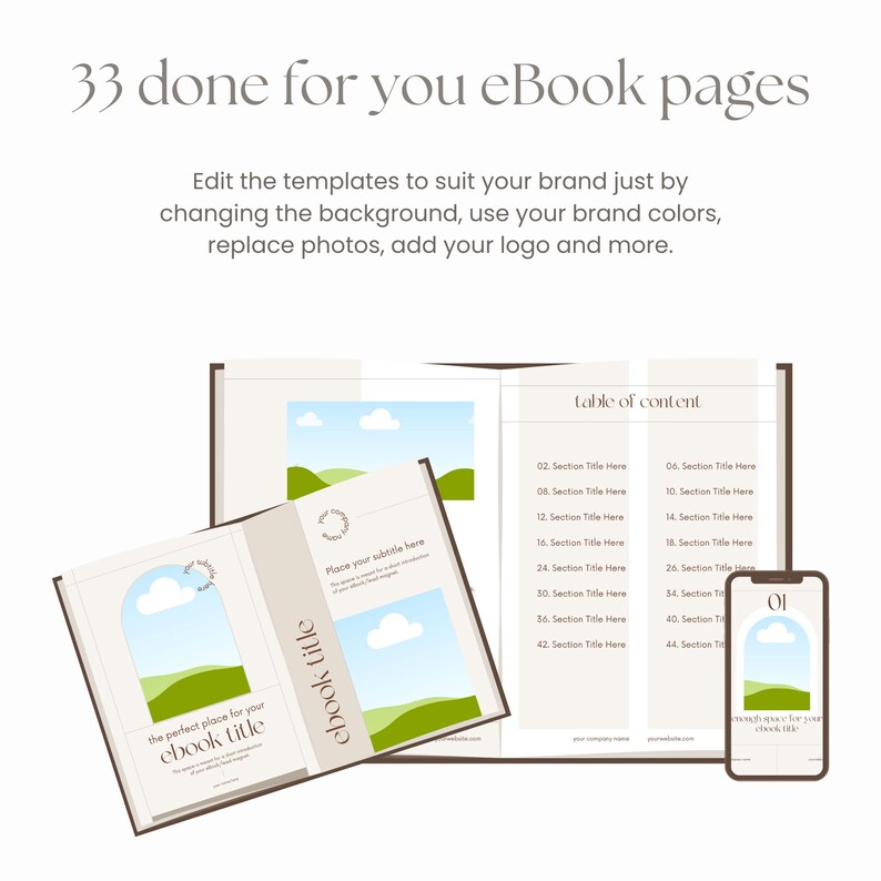 Ebook Template - Canva Editable Workbook - Lead Magnet Template - Boho ...