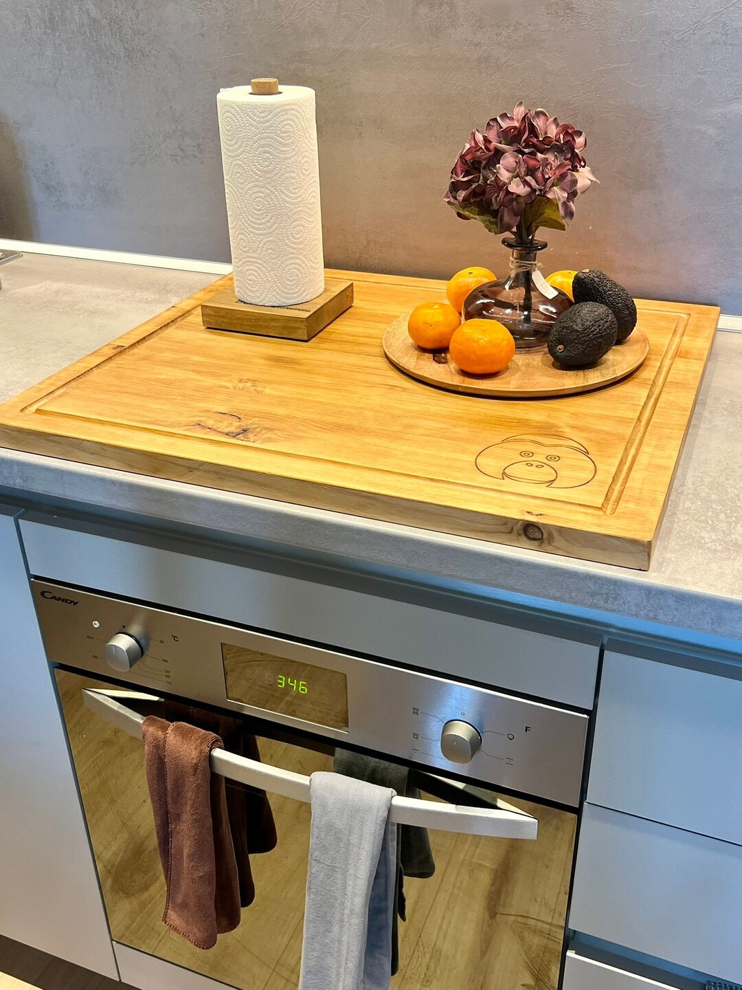 Wood Ceramic Hob Lid, Ceramic Hob Cover, Kitchen Board, Wood Kitchen ...