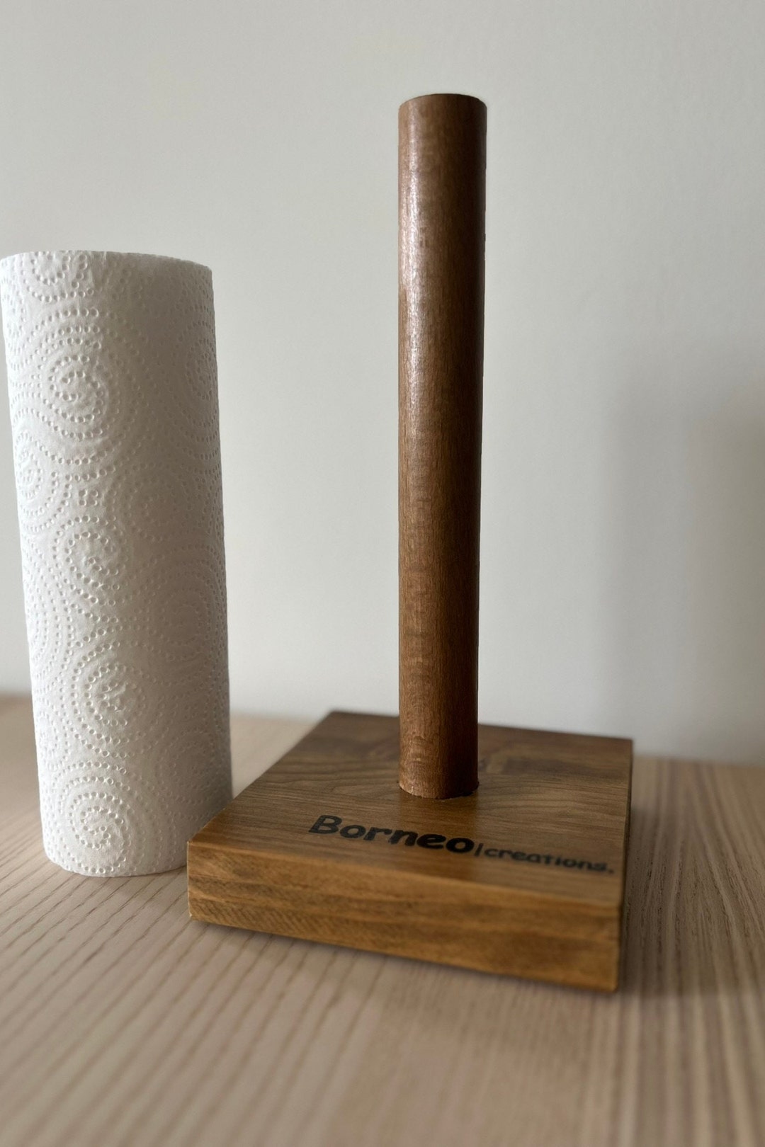 Wooden Kitchen Paper Roll Holder, Kitchen Paper Holder, Paper Roll ...