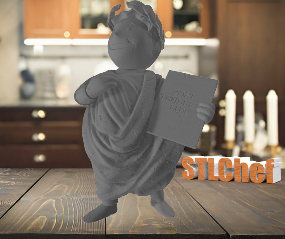 Fallout Vault Boy University Statue STL Files Fallout 4 Ready to Print ...