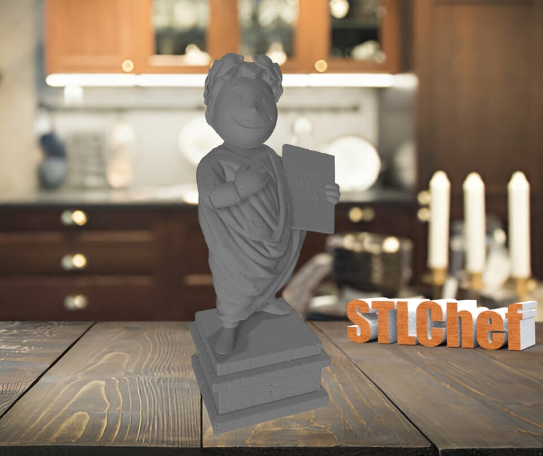 Fallout Vault Boy University Statue STL Files Fallout 4 Ready to Print ...