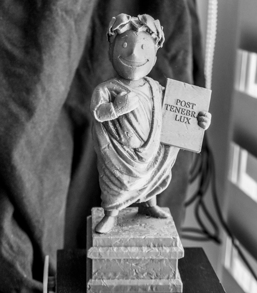 Fallout Vault Boy University Statue STL Files Fallout 4 Ready to Print ...