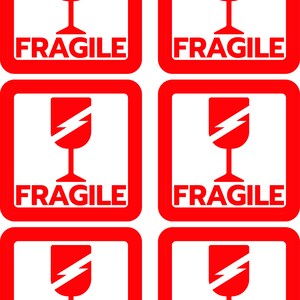 Sticker FRAGILE Signs for Packaging - Etsy
