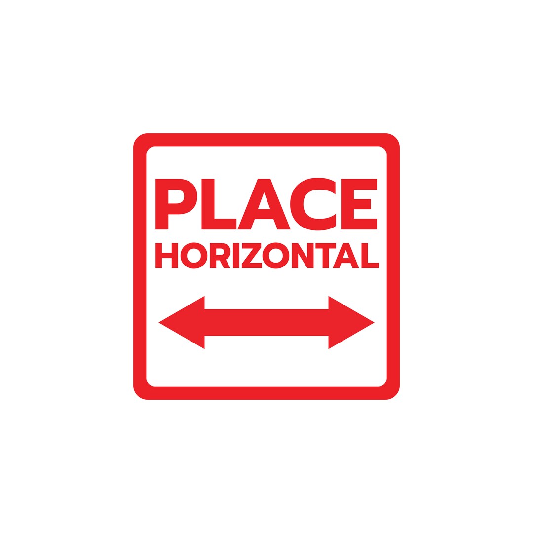 Sticker "place Horizontal" Signs for Packaging and Shipping - Etsy