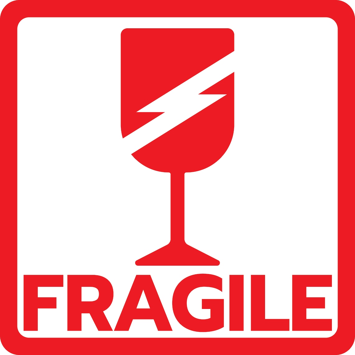 Sticker FRAGILE Signs for Packaging - Etsy
