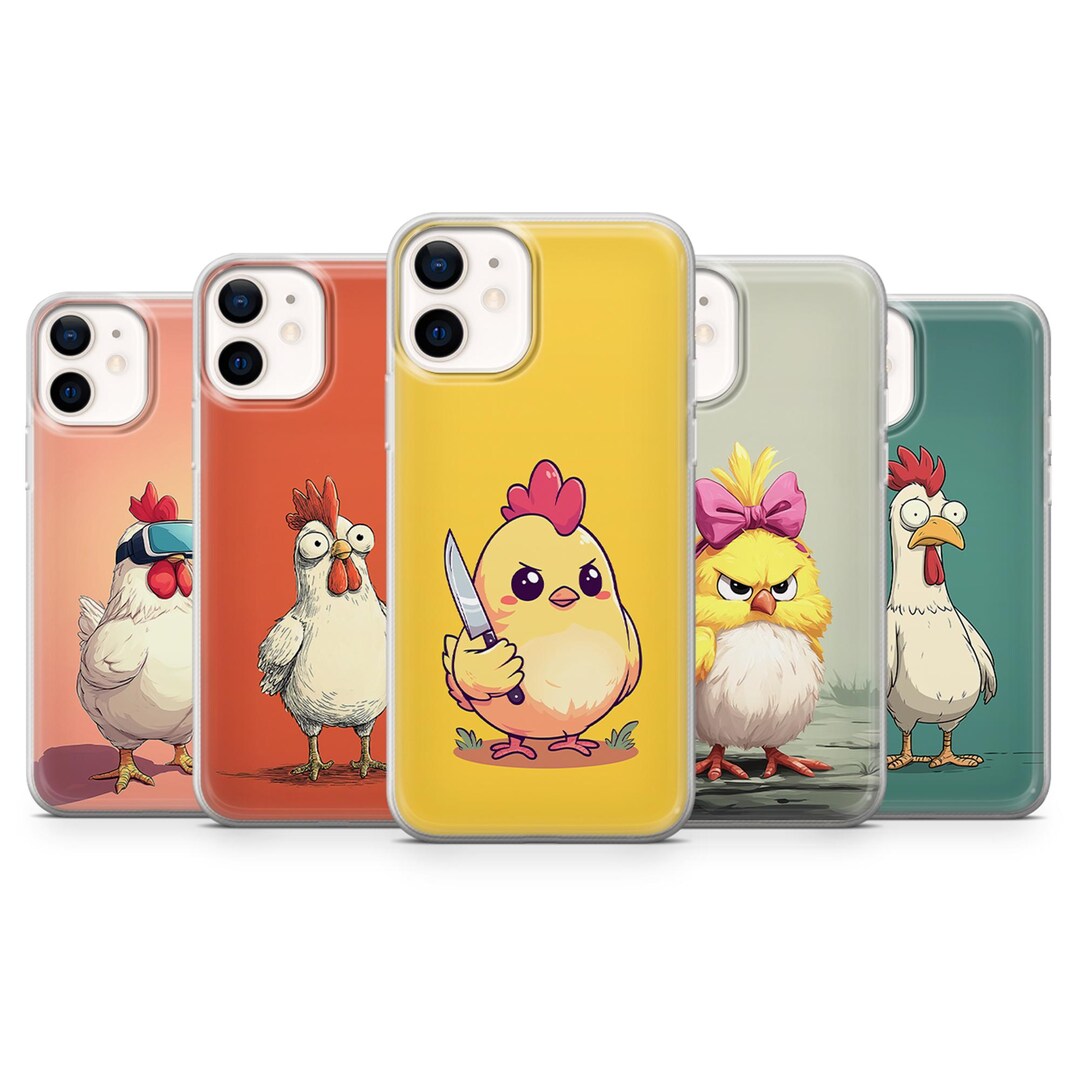 Funny Chicken Phone Case Cartoon Hen Cover for Iphone, Samsung & Google ...