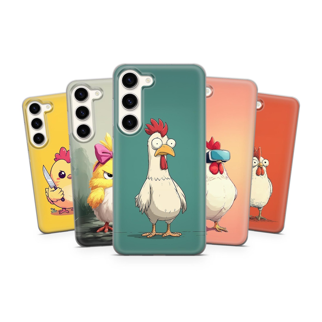 Funny Chicken Phone Case Cartoon Hen Cover for Iphone, Samsung & Google ...