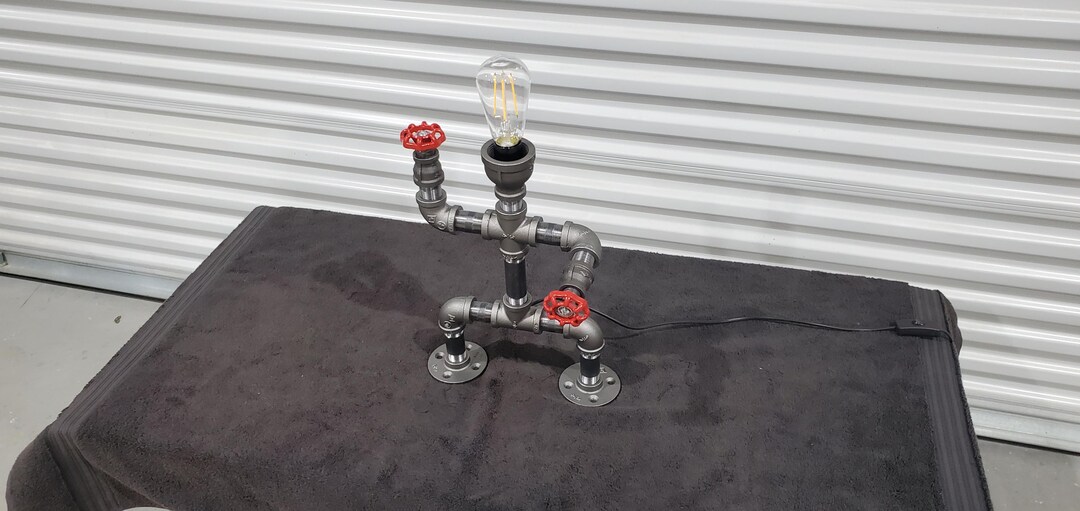Industrial Steel Pipe “figure” Accent Light – Handcrafted - Etsy