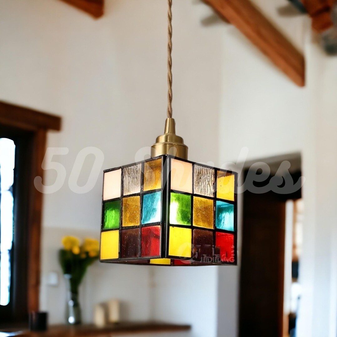 Glass Ceiling Light Vintage Pendant Ceiling Light Nordic Light Retro ...