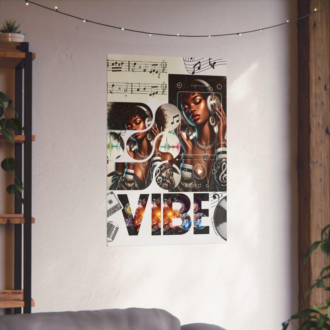 Music Lover Matte Vertical Posters, Wall Art Decor for Bedroom, Music ...