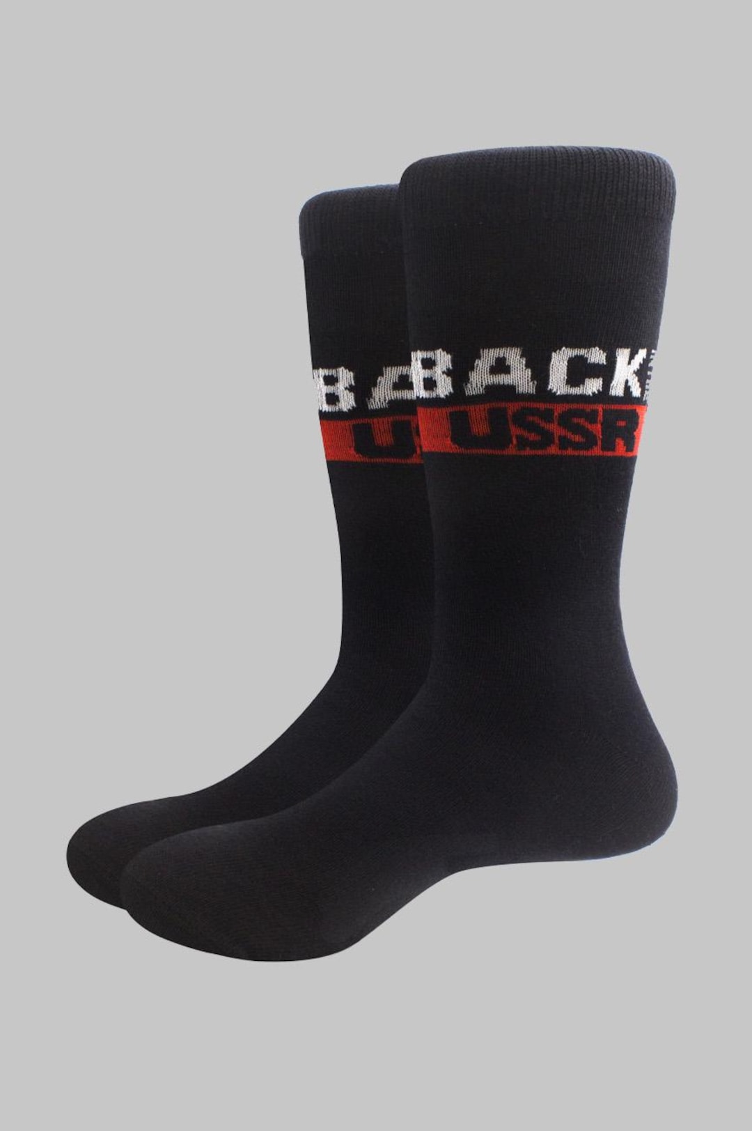 The Beatles Back in the USSR Official Womens New Black Socks UK Size 4 ...