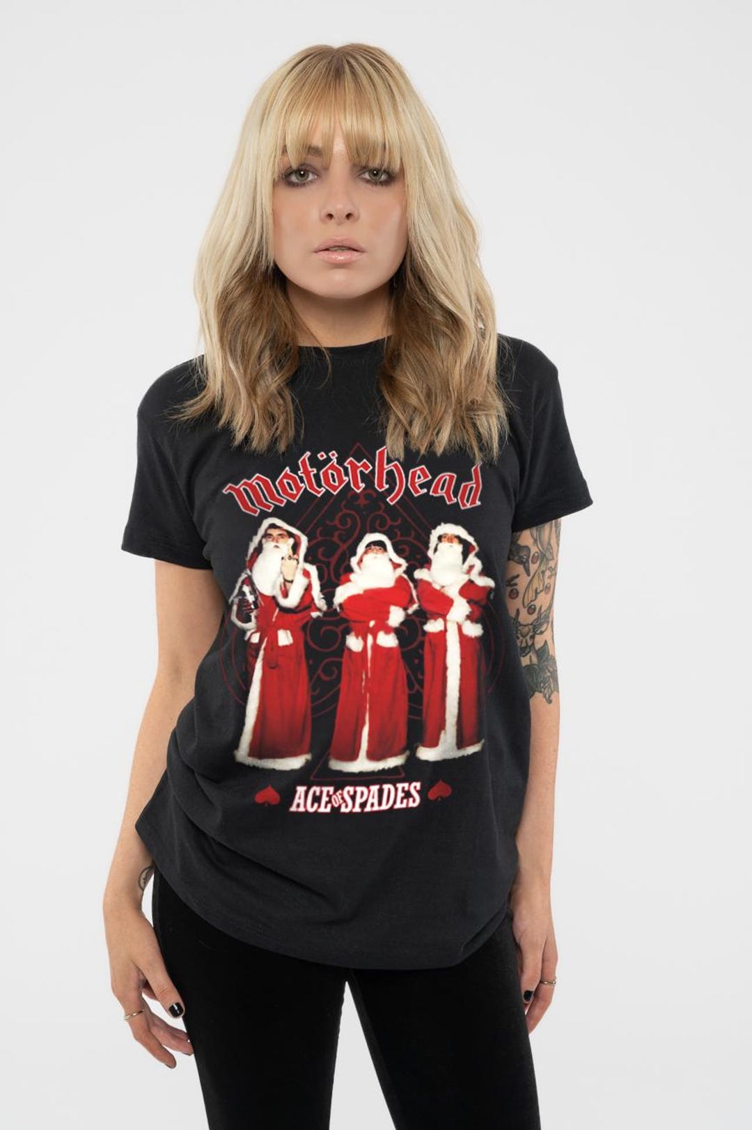 Motorhead T Shirt Ace of Spades Christmas Band Logo New Official Mens ...