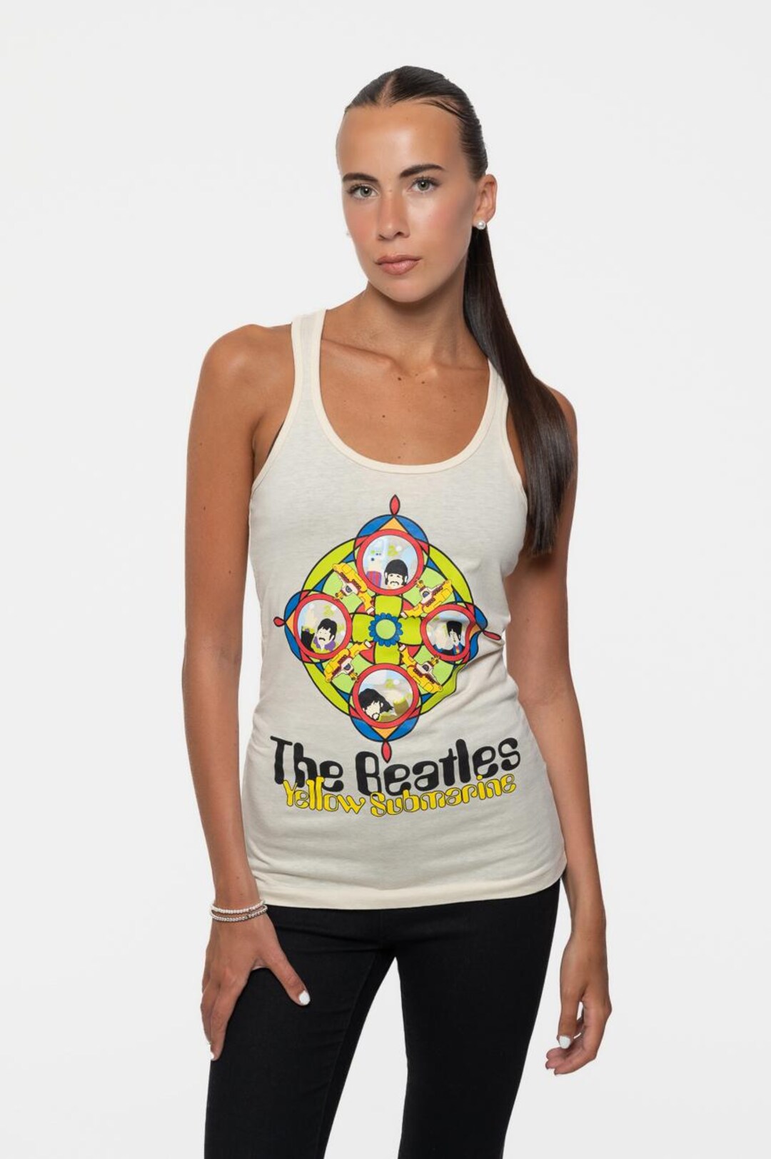The Beatles Vest Yellow Submarine New Official Womens Skinny Fit Top - Etsy