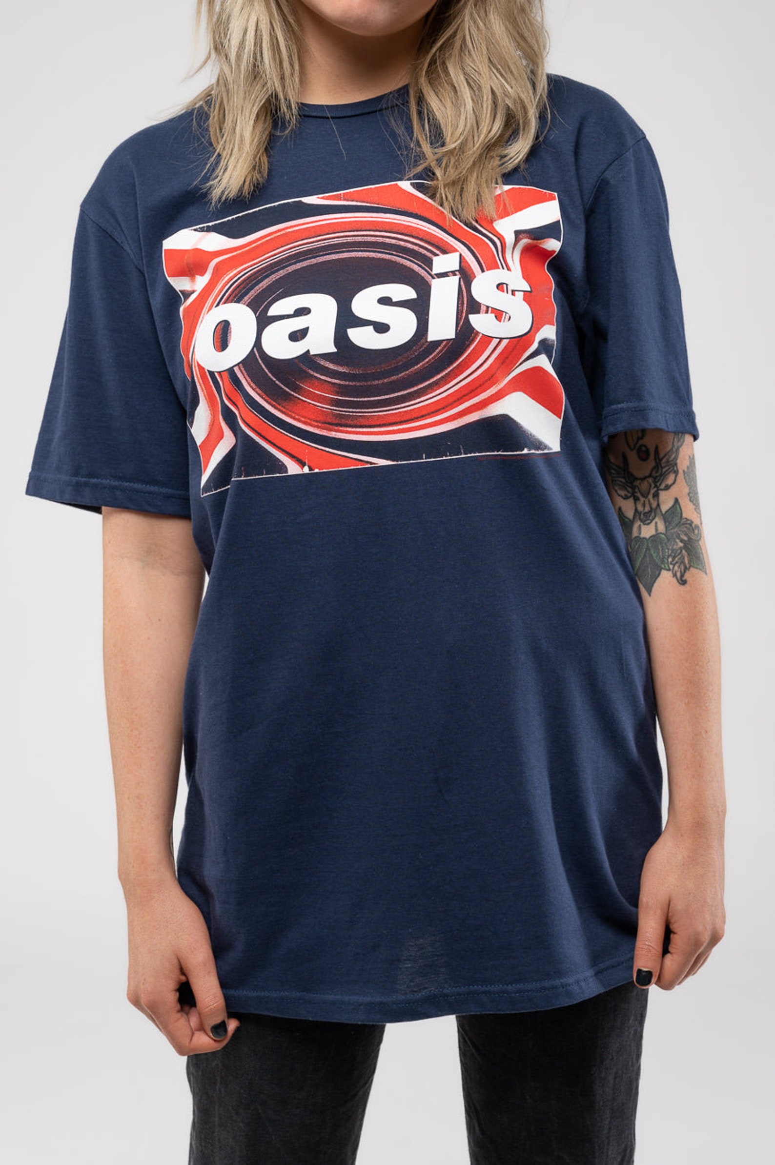 Oasis Union Jack Logo T Shirt - Etsy