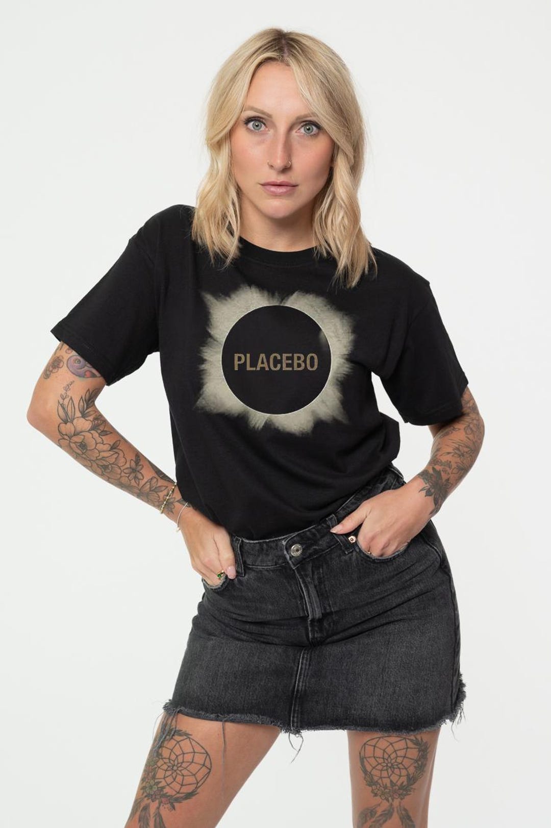 Placebo T Shirt Eclipse Band Logo Battle for the Sun New Official ...