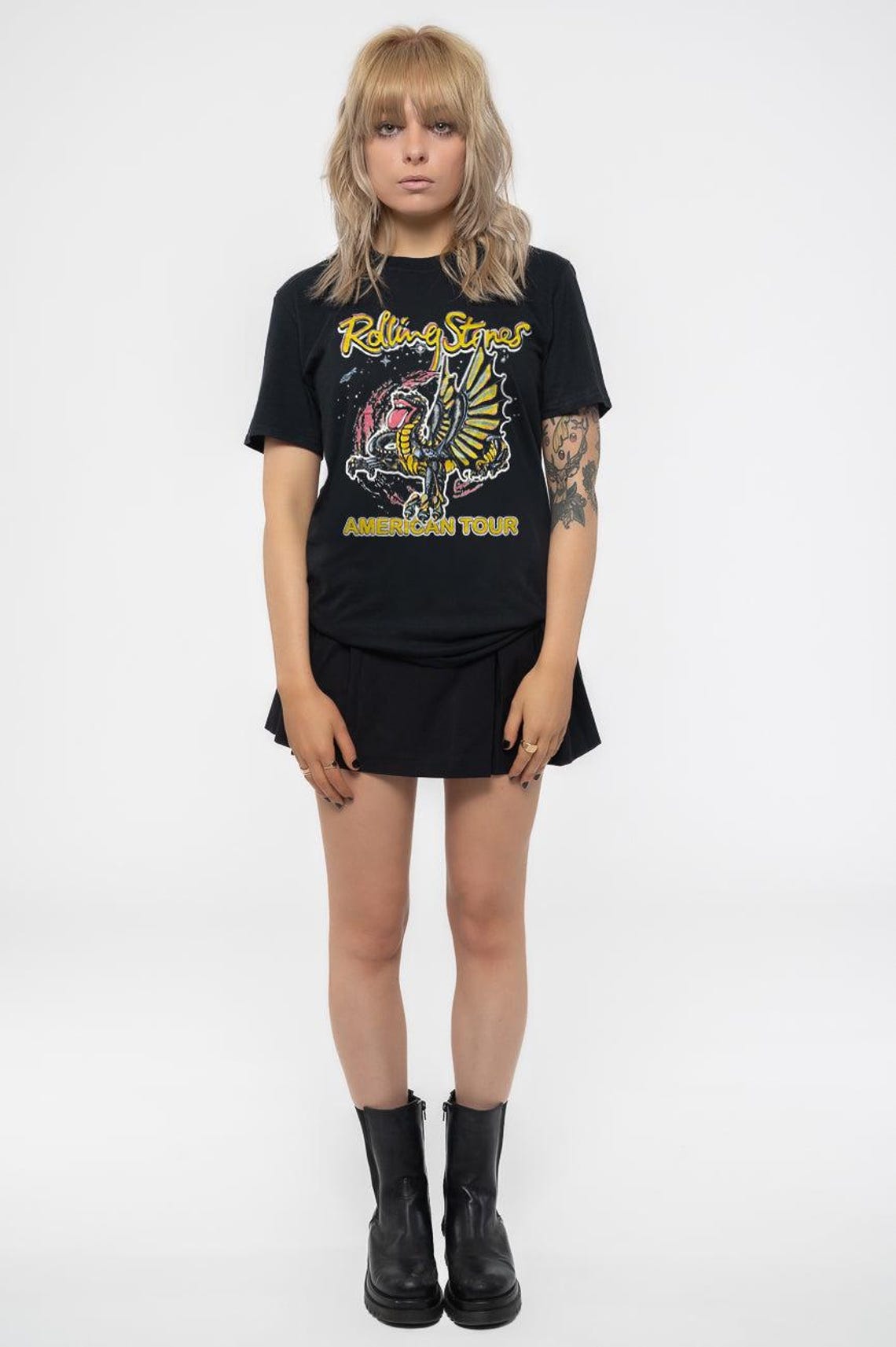 The Rolling Stones American Tour Dragon Skinny Fit T Shirt - Etsy