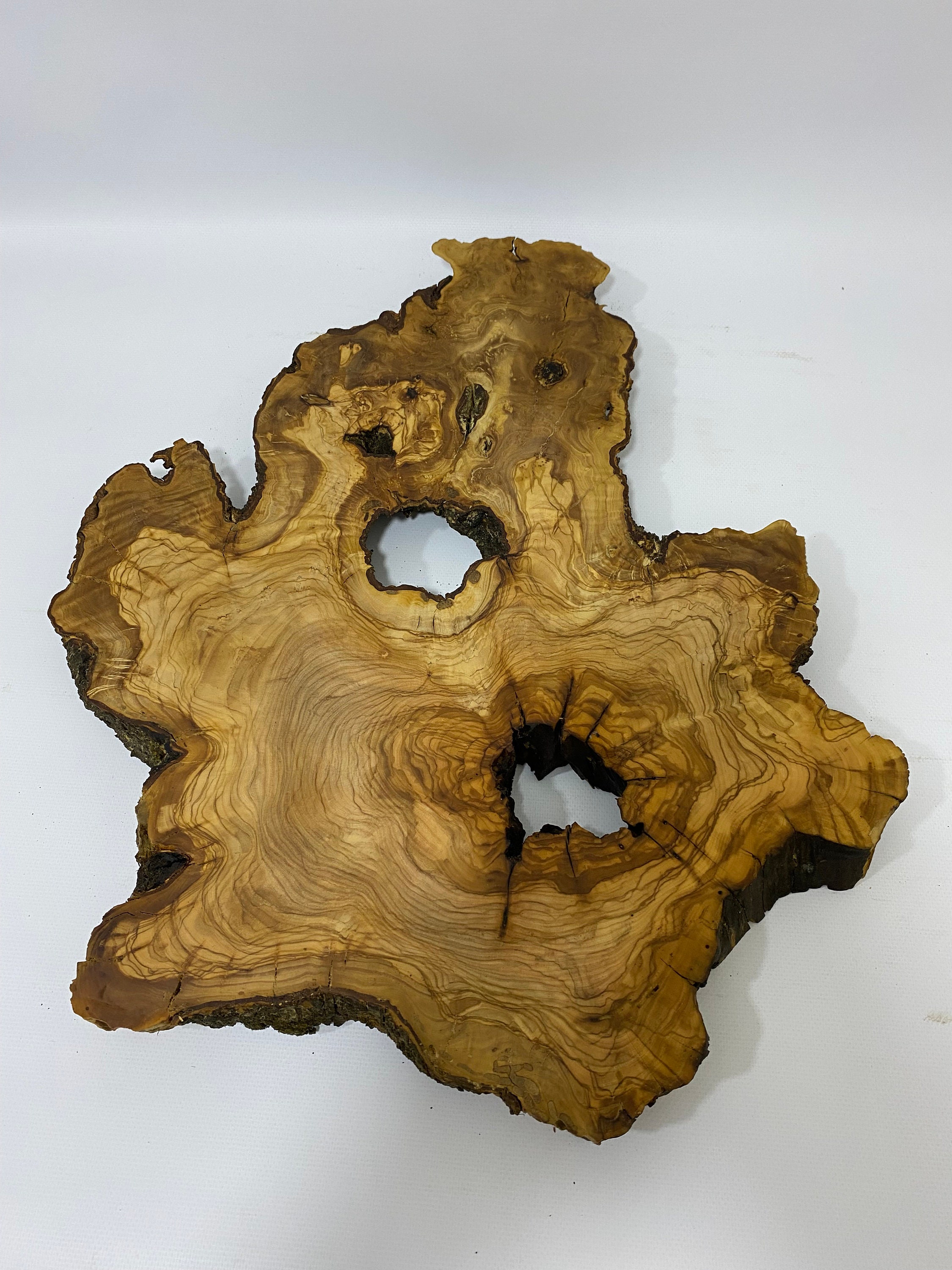 Olive Wood Slab for Live Edge DIY Wood Art, Natural Raw Edge Olive ...