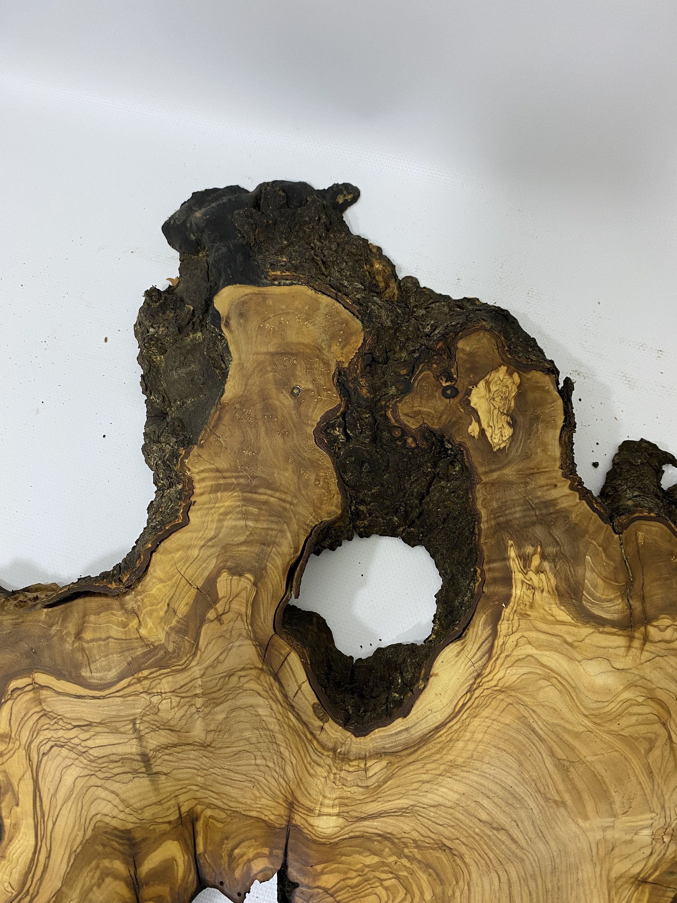 Olive Wood Slab for Live Edge DIY Wood Art, Natural Raw Edge Olive ...