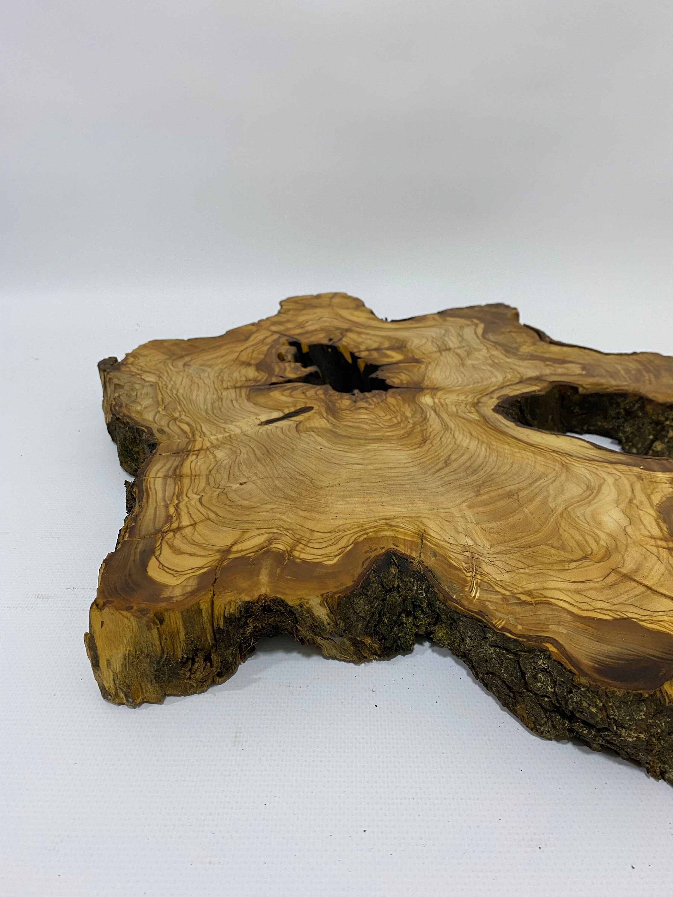 Olive Wood Slab for Live Edge DIY Wood Art, Natural Raw Edge Olive ...