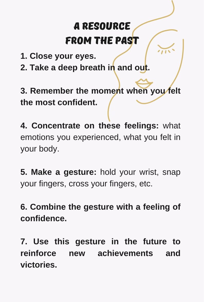 Self-esteem Cards With Exercises to Boost Self-esteem, a Set of "i Can ...