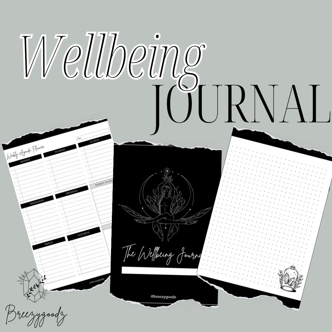 Printable Wellbeing Journal - Etsy