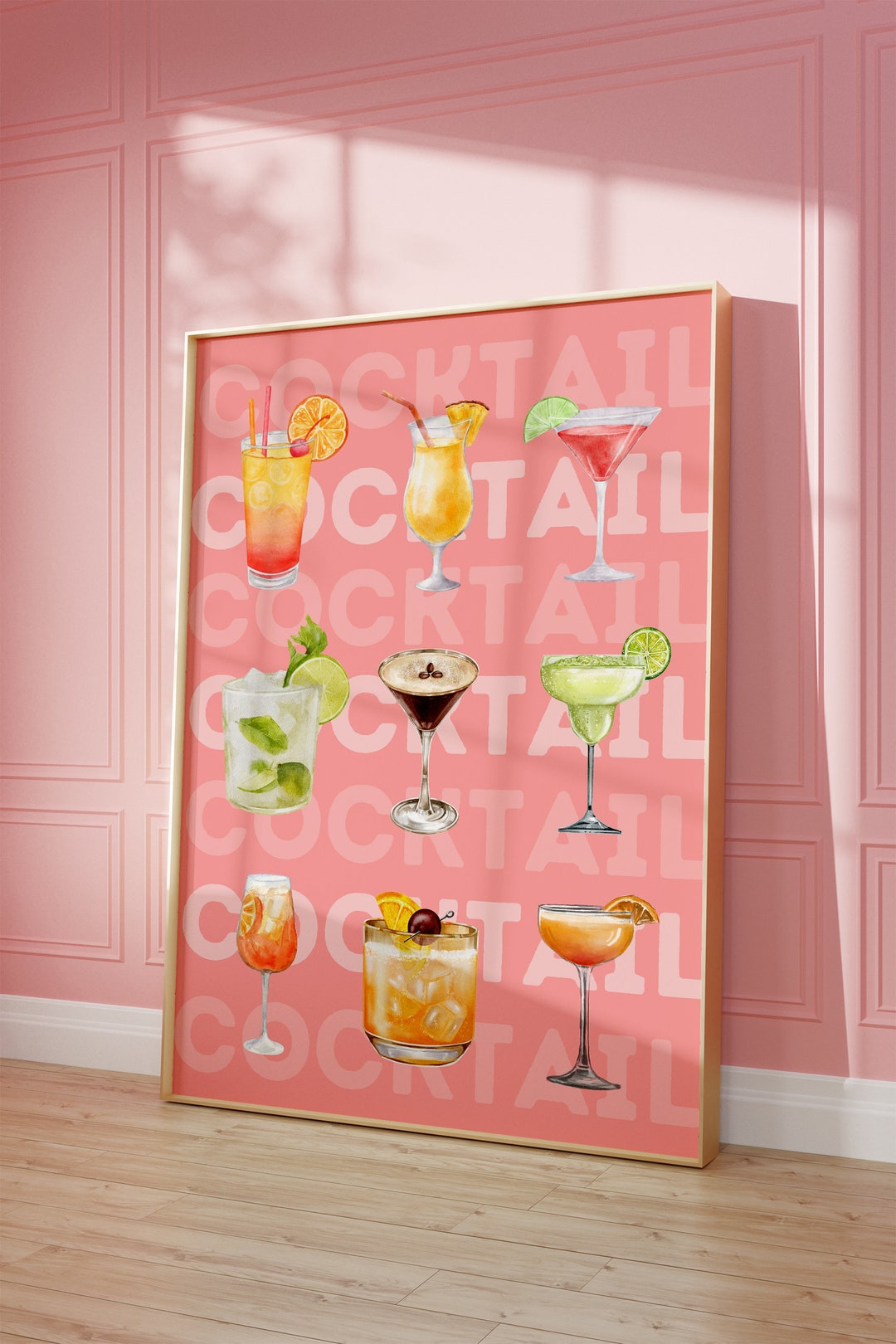 Digital Print Cocktails Printable Poster 20x30 30x40 40x50 50x70 Cm ...