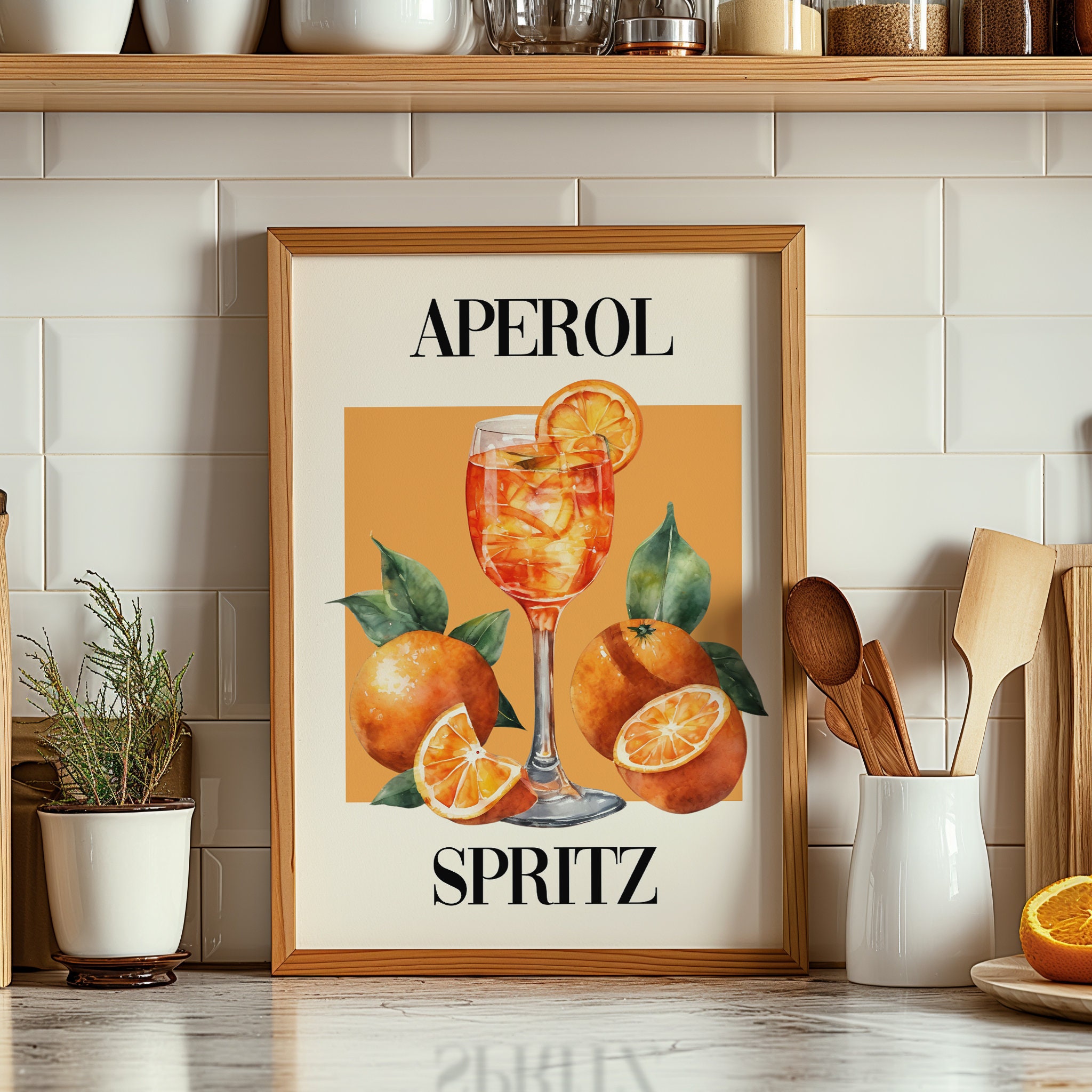 Digital Print Aperol Spritz Printable Poster 50x70 Cm Modern Kitchen ...
