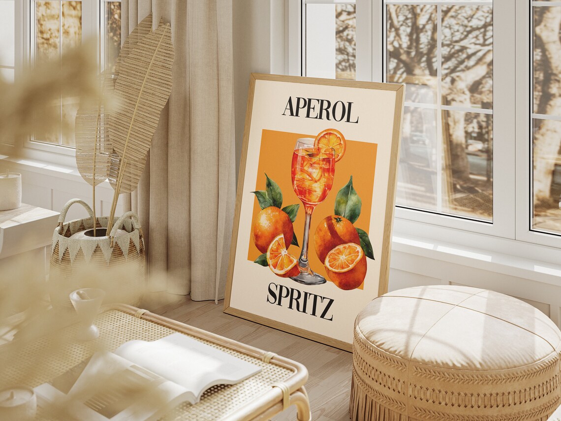 Digital Print Aperol Spritz Printable Poster 50x70 Cm Modern Kitchen ...