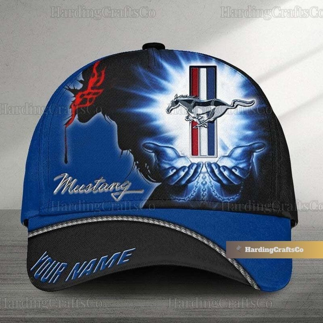 Personalized Ford Mustang Hat, Ford Racing Classic Cap, Mustang Hats ...