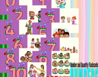 Coco Learning Numbers 0-10 Flashcards. Numbers and Quantity. Number ...