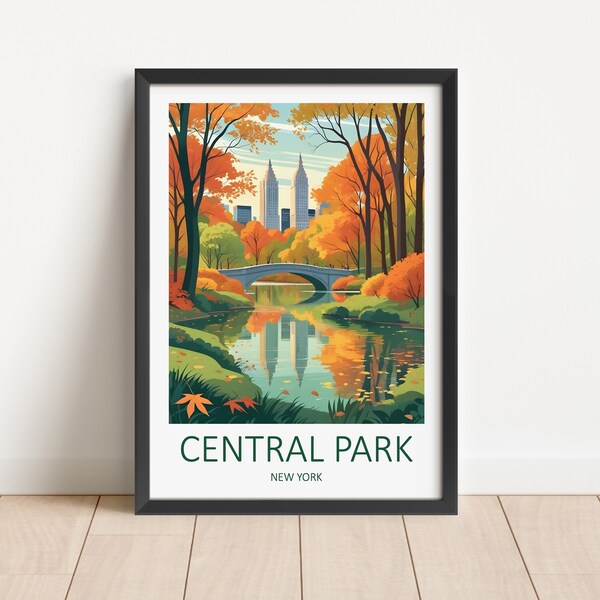 Central Park Poster - Etsy